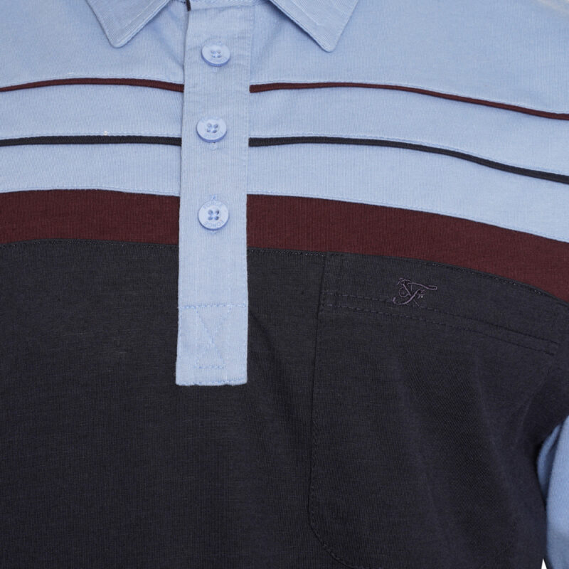 Colour Block Polo Shirt - Forge Clothing - Men's Clothing Up To 8XL